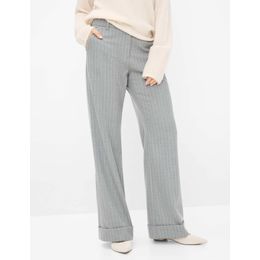 5-Pocket-Hose Brax "Style MAINE", Damen, Gr. 38K19, Kurzgrößen, grau, Web, 98% Schurwolle, 2% Elasthan, Hosen