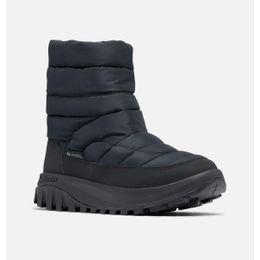 Winterstiefel Columbia "SNOWTROT™ MID", Damen, Gr. 38, schwarz, titanium ii, Mesh, Synthetik, Schuhe, Winterschuhe, Winterboots, Snowboots, wasserdicht, wärmend