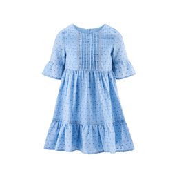 Sommerkleid happy girls "Mädchenkleid", Mädchen, Gr. 110, EURO-Größen, blau (arctic blau), Stoff, 100% Baumwolle, normal, Kleider