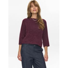 N&uuml;mph N&Uuml;MPH Damen Strickpullover "N&uuml;mph Sweater NURIETTE"winetasting, Gr. M, Obermaterial: 32% Alpaka, 32% Wolle, 30% Polyamid, 6% Elasthan, Pullover