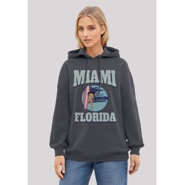 Kapuzenpullover F4NT4STIC "Betty Boop Miami Florida Surf Scene", Damen, Gr. XS, off schwarz, Obermaterial: 80% Baumwolle, 20% Polyester, oversize, Pullover Kapuzenpullover, Premium Qualit&auml;t