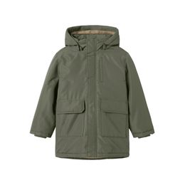 Parka name it "NKMMARLOW PARKA JACKET PB", Jungen, Gr. 134, dusty olive, Web, Obermaterial: 100% Polyester, unifarben, regular fit normal, Jacken
