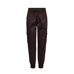 Nümph Chinohose NÜMPH "Nümph Trousers NUSUSAN", Damen, Gr. 36, schwarz coffee, Obermaterial: 35% Polyamid, 30% Polyester, 30% Viskose, 5% Elasthan, Hosen