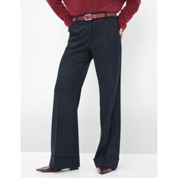 5-Pocket-Hose Brax "Style MAINE", Damen, Gr. 34K17, Kurzgrößen, navy, Web, 98% Schurwolle, 2% Elasthan, Hosen