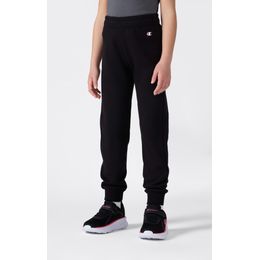 Jogginghose Champion "ICONS Rib Cuff Pants", Kinder, Gr. M (140/146), N-Gr, nbk, Obermaterial: 73% Baumwolle, 27% Polyester, Hosen
