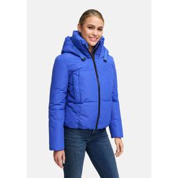 Winterjacke Marikoo "Ninikaa", Damen, Gr. L, galaxy blau, Obermaterial: 100% Polyester; Futter: 100% Polyester; Wattierung: 100% Polyester; Ärmelfutter: 100% Polyester, Jacken, kurze Winterjacke mit extra hohem Windschutzkragen