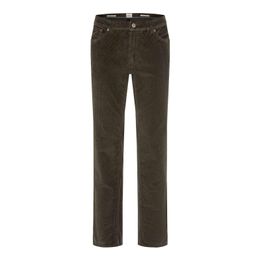 5-Pocket-Hose Brax "Style COOPER", Herren, Gr. 33, Länge 34, olivgrün, Web, 98% Baumwolle, 2% Elasthan, Hosen