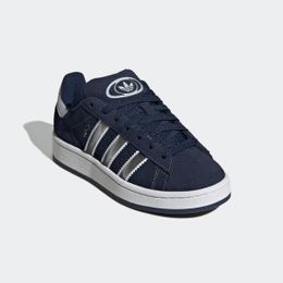 Sneaker adidas originals "CAMPUS 00S KIDS", Gr. 36, night indigo, matte silber, cloud weiß, Leder, Synthetik, Schuhe