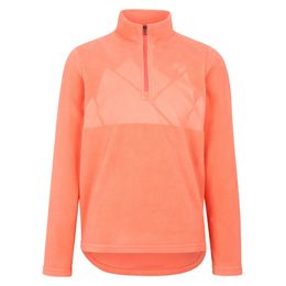 Sweatshirt Ziener "JONKI-Z midlayer junior", M&auml;dchen, Gr. 152, vibrant peach, Obermaterial: 100% Polyester, Sweatshirts Sweatshirt