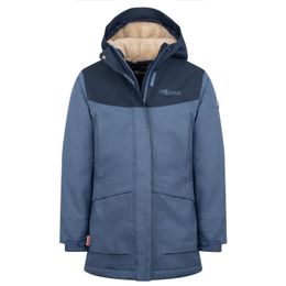 Wintermantel Trollkids "GIRLS OSLO COAT PRO", Kinder, Gr. 116, blau (navy, lotus blau), Obermaterial: 100% Polyester. Futter: 100% Polyester. Wattierung: 100% Polyester, Mäntel