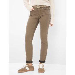 5-Pocket-Jeans Brax "Style MARY", Damen, Gr. 36K18, Kurzgrößen, caramel, Denim/Jeans, 36% Lyocell, 23% Baumwolle, 19% Polyester, 19% Modal, 3% Elasthan, Jeans