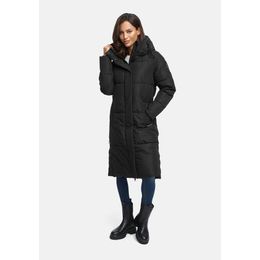 Winterjacke Marikoo "Michikoo", Damen, Gr. L, schwarz, Obermaterial: 100% Polyester; Futter: 100% Polyester; Wattierung: 100% Polyester; Ärmelfutter: 100% Polyester, Jacken, Extra langer Schnitt mit seitlichen Belüftungsöffnungen