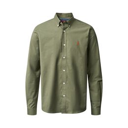 Langarmhemd MCS "MCS Shirt Greg", Herren, Gr. L, Normalgrößen, beetle, Obermaterial: 97% Baumwolle, 3% Elasthan, Hemden