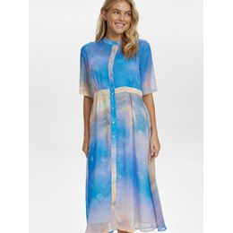 Nümph Jerseykleid NÜMPH "Nümph Dress NUKYNDALL", Damen, Gr. 34, cerulean, Obermaterial: 100% Polyester, Kleider