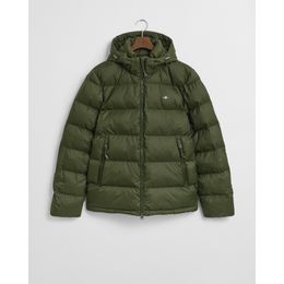 Steppjacke Gant "ACTIVE CLOUD JACKET", Herren, Gr. XL, country grün, Web, Obermaterial: 100% Polyester. Futter: 100% Polyamid. Wattierung: 100% Polyester, regular fit hüftlang, Jacken, regular fit, abnehmbare Kapuze, 2-Wege-Reißverschluss