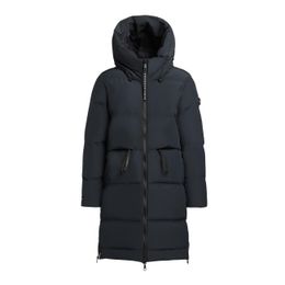 Steppmantel Khujo "AROMA2", Damen, Gr. L, port blau, 100% Polyester, unifarben, eingesetzt Rippbündchen mit Windstopper, Mäntel