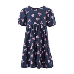Sommerkleid happy girls "Mädchenkleid", Mädchen, Gr. 104, EURO-Größen, navy, Stoff;Tüll, 100% Baumwolle, normal, Kleider