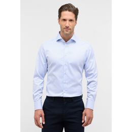 Langarmhemd Eterna "MODERN FIT", Herren, Gr. 40, Normalgrößen, himmelblau, 100% Baumwolle, tailliert, Manschette, Hemden, NON IRON (bügelfrei)