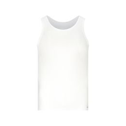 T-Shirt Bruno Banani "FINE RIB", Herren, Gr. M, weiß, Feinripp, Obermaterial: 96% Baumwolle, 4% Elasthan, unifarben, Shirts