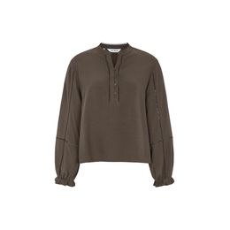 Blusentop Soft Rebels "Soft Rebels Shirt SREdwina", Damen, Gr. L, 664 coffee bean, Obermaterial: 100% Viskose, Blusen