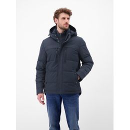Steppjacke Lerros, Herren, Gr. 3XL, blau night, Web, Obermaterial: 100% Polyester, unifarben, normal hüftbedeckend, Rundhals, Jacken Steppjacke, mit Kapuze