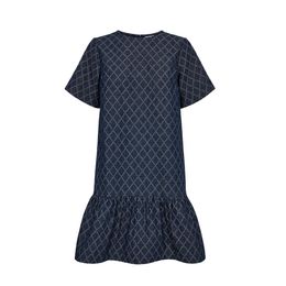 N&uuml;mph Jerseykleid N&Uuml;MPH "N&uuml;mph DRESS NUNELLY", Damen, Gr. 42, blau (medium blau denim), Obermaterial: 65% Baumwolle, 35% Polyester, Kleider Jerseykleid