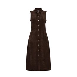 Nümph Jerseykleid NÜMPH "Nümph Dress NUTHEA", Damen, Gr. 34, schwarz (schwarz coffee), Obermaterial: 90% Baumwolle, 8% Polyamid, 2% Elasthan, Kleider