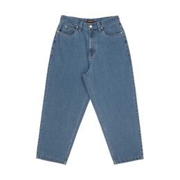 Outdoorhose Santa Cruz "BIG PANTS", Herren, Gr. 34, N-Gr, blau (mid blau), Obermaterial: 94% Baumwolle, 6% Polyester, Hosen
