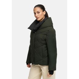 Winterjacke Marikoo "Nadiraa", Damen, Gr. L, schwarz olive, Obermaterial: 100% Polyester; Futter: 100% Polyester; Wattierung: 100% Polyester; Ärmelfutter: 100% Polyester, Jacken, 2-in-1 Funktion Herausnehmbare Polyester-Innenteil