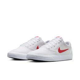 Sneaker Nike Sportswear "CHARGE CNVS", Gr. 45, weiß, university rot, weiß, weiß, Textil, Schuhe