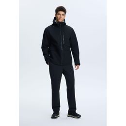 Outdoorjacke Icepeak "Icepeak Softshell jacke Adono", Herren, Gr. 50, schwarz, 96% Polyester, 4% Elasthan, Jacken