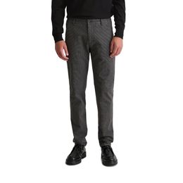 Marc O'Polo Chinohose MARC O'POLO "aus Bio-Baumwoll-Lyocell-Mix", Herren, Gr. 29, Länge 32, multi, schwarz, Obermaterial: 49% Baumwolle, 48% Viskose, 3% Elasthan, gemustert, figurbetont normal, Hosen