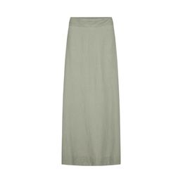 Midirock Levete Room "Levete Room Skirt LR-NAJA 30", Damen, Gr. L, l794, schwarz moss, Obermaterial: 55% Leinen, 45% Viskose, Röcke