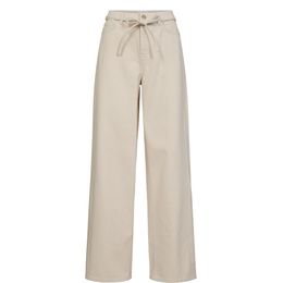 Nümph 5-Pocket-Hose NÜMPH "Nümph Jeans NUBROOKLYN SOLID", Damen, Gr. 40, nature, Obermaterial: 100% Baumwolle, Hosen
