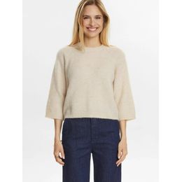 N&uuml;mph N&Uuml;MPH Damen Strickpullover "N&uuml;mph Sweater NURIETTE"gray morn, Gr. M, Obermaterial: 32% Alpaka, 32% Wolle, 30% Polyamid, 6% Elasthan, Pullover