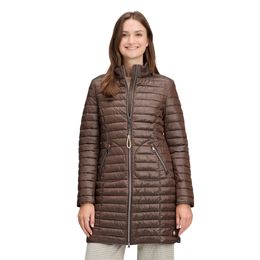 Steppjacke Cartoon "Damen Steppjacke mit Reißverschlusstaschen", Damen, Gr. 34, braun, Obermaterial: 100% Polyamid. Füllung: 100% Polyester., Basic, schmal, Jacken