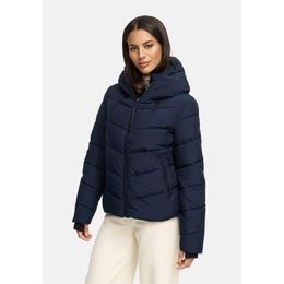 Winterjacke Marikoo "Yukanii", Damen, Gr. L, blau (navy), Obermaterial: 100% Polyester; Futter: 100% Polyester; Wattierung: 100% Polyester; Ärmelfutter: 100% Polyester, Jacken, Kurze Winterjacke mit langen Bündchen und Daumenloch