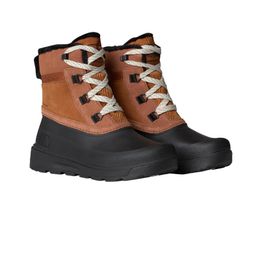 The North Face Damen Winterstiefel "W SHELLISTA V SHORTY WP", Gr. 36burnt umber, tnf schwarz, Leder, Schuhe, Winterschuhe, Winterboots, Snowboots,
