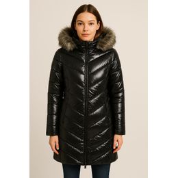 Steppmantel Only "ONLMIRINDA PUFFER COAT LIFE OTW ZL", Damen, Gr. L, schwarz, Web, Obermaterial: 100% Polyamid, unifarben, regular fit, Mäntel