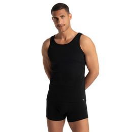 T-Shirt Bruno Banani "FINE RIB", Herren, Gr. L, schwarz, Feinripp, Obermaterial: 96% Baumwolle, 4% Elasthan, unifarben, Shirts