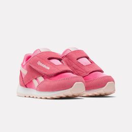 Sneaker Reebok CLASSIC "REEBOK GLIDE LOW HOOK & LOOP", M&auml;dchen, Gr. 25, pasionpink, subtlepink, ftwrwei&szlig;, Leder, Synthetik, Textil, Schuhe Sneaker