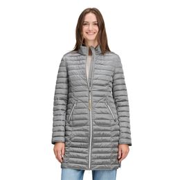 Steppjacke Cartoon "Damen Steppjacke mit Reißverschlusstaschen", Damen, Gr. 34, hellgrau, Obermaterial: 100% Polyamid. Füllung: 100% Polyester., Basic, schmal, Jacken