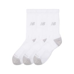 Sportsocken New Balance "ACTIVE CREW SOCKS 3 PACK", Herren, Gr. M3942, weiß, Obermaterial: 100% Baumwolle, Socken