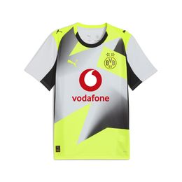 Trainingsshirt Puma "Borussia Dortmund 25/26 Auswärtstrikot Herren", Herren, Gr. 4XL, silber mist gelb alert gray, 100% Polyester, bedruckt, regular fit, Rundhals, Shirts