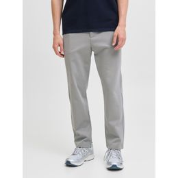 Jack & Jones Jogger Pants JACK & JONES "JPSTACE NEO JOGGER PANTS NOOS", Herren, Gr. L, N-Gr, steeple gray, Web, Obermaterial: 72% Baumwolle, 23% Polyester, 5% Elasthan, regular fit knöchellang, Hosen