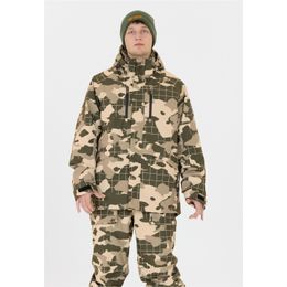 Skijacke SLOPE "Kenai", Herren, Gr. L, dunkelgrün, 100% Polyester, mehrfarbig, normal, ohne Ausschnitt, Jacken, Mit coolem Print und wetterfesten Eigenschaften