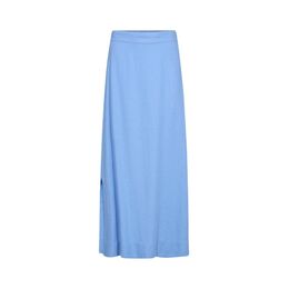 Midirock Levete Room "Levete Room Skirt LR-NAJA 30", Damen, Gr. L, l275, cornflower, Obermaterial: 55% Leinen, 45% Viskose, Röcke