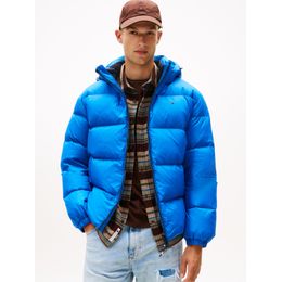 Steppjacke Tommy Jeans "TJM ESSENTIAL DOWN JACKET EXT", Herren, Gr. L, blau (vibrant indigo), Web, Obermaterial: 100% Polyamid. Futter: 100% Polyester, Jacken, Übergangsjacke Winterjacke Outdoorjacke Gefüttert