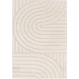 Teppich OTTO HOME "Rubi, Supersoft, 3D- Design, weiche Haptik" Gr. 2, beige (creme), B:80cm H:9mm L:150cm, Kunstfaser, Teppiche, softer Kurzflor, pflegeleicht, Wohnzimmer, Esszimmer, Schlafzimmer