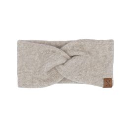 Stirnband MaxiMo, Baby, Gr. 55/57, buchemeliert, Strick, Materialmix, meliert, Mützen, doppelt gestrickt, wärmend, weich